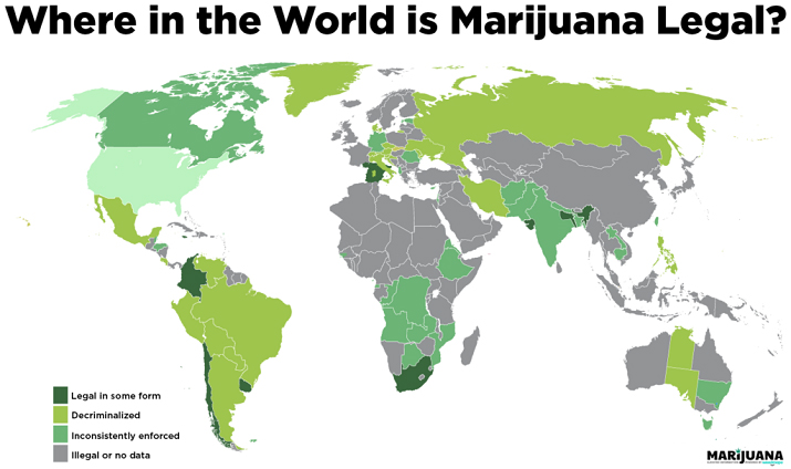 Where in the World Is Marijuana Legal?